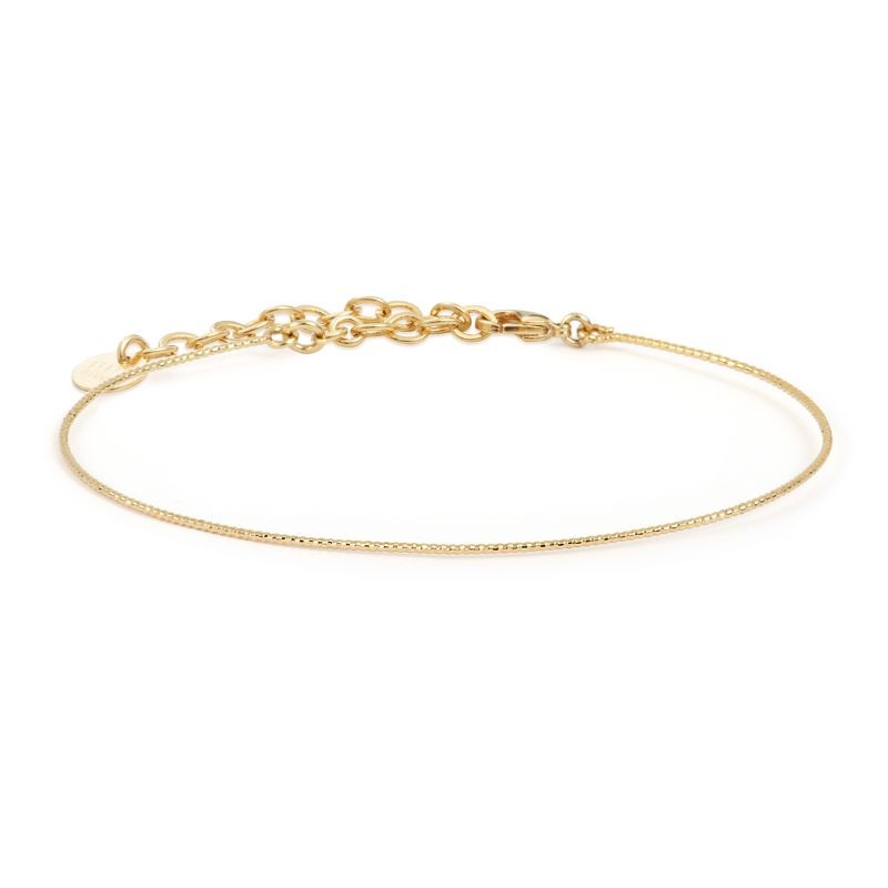 Bracelet Fin Femme en Argent & Or